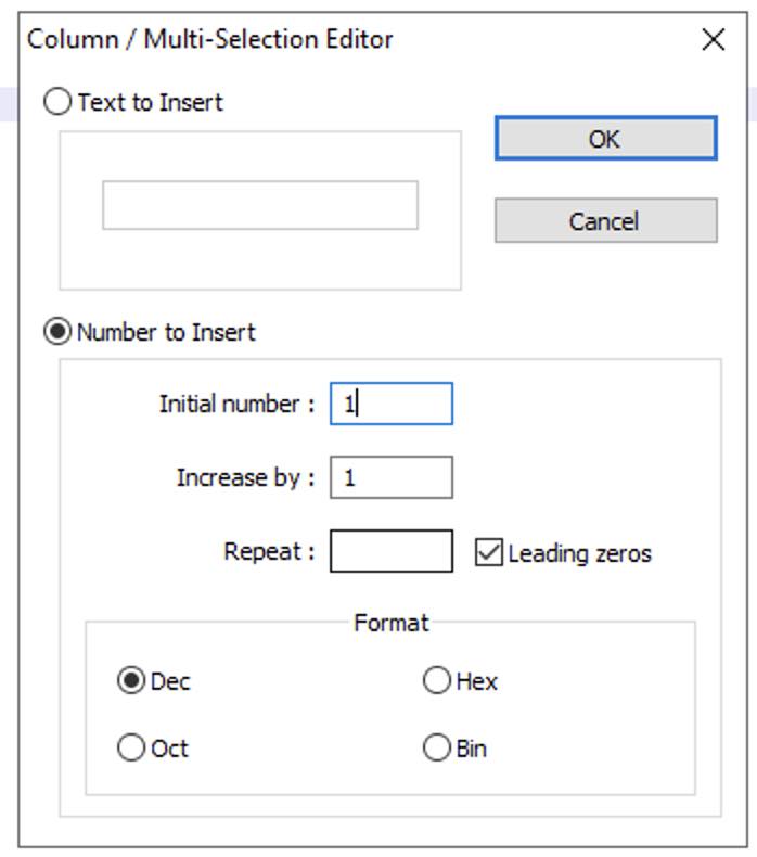 Add Line Number Before Each Line In Notepad Using Column Editor